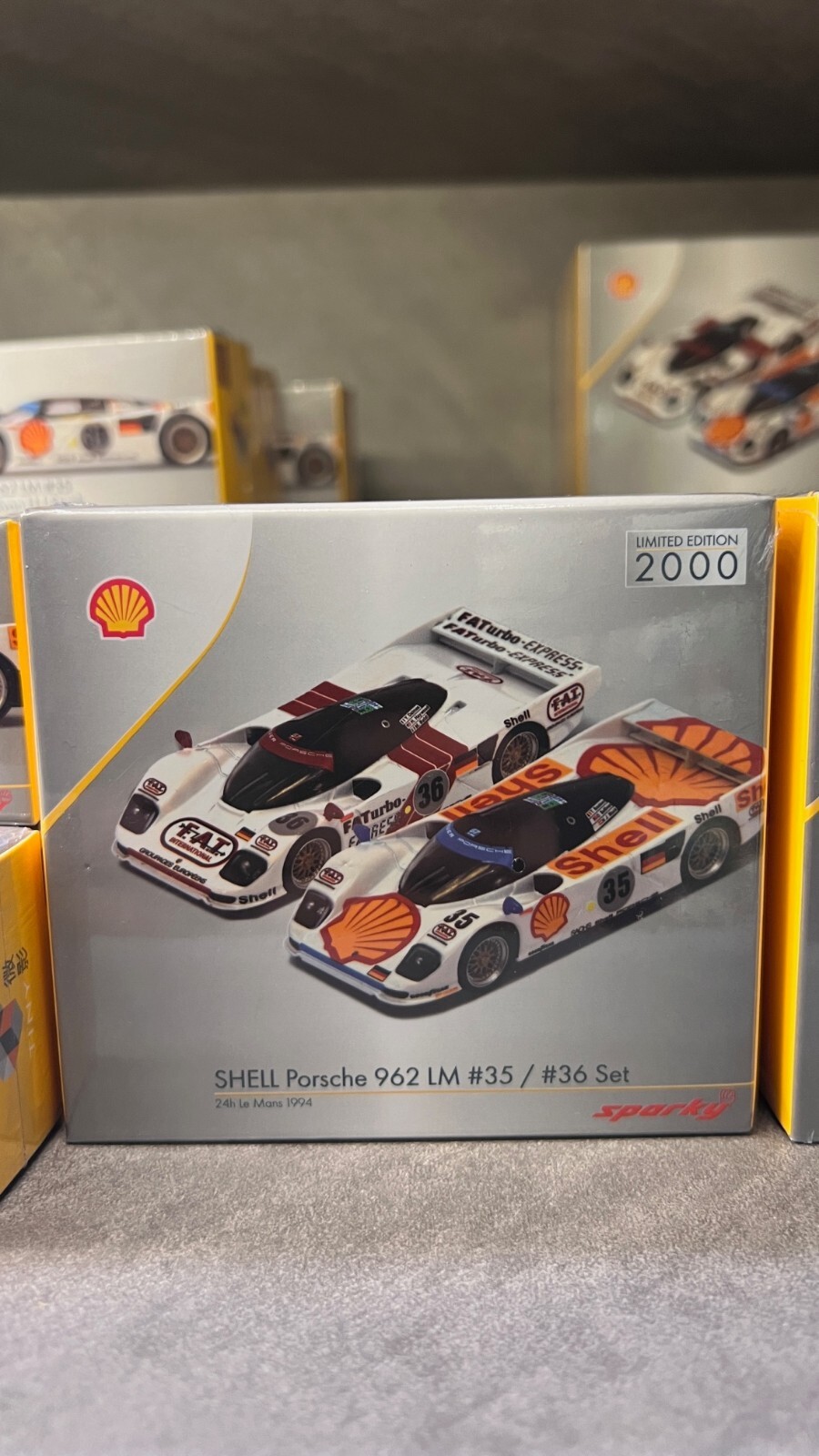 SPARKY 1/64 - PORSCHE 962 LM SHELL COMBO - 3RD AND WINNER LE MANS 1994 ...