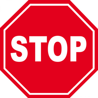 stop (20x20cm) Sticker / autocollant | eBay