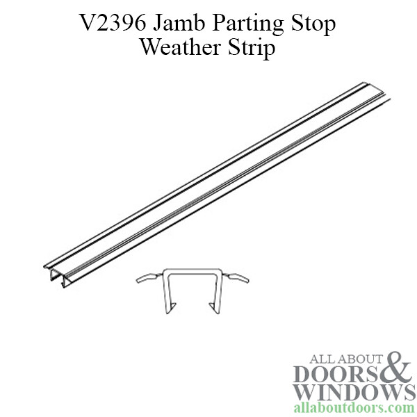 Marvin Jamb Parting Stop Weatherstrip For Patio Doors Marvin V2396 ...
