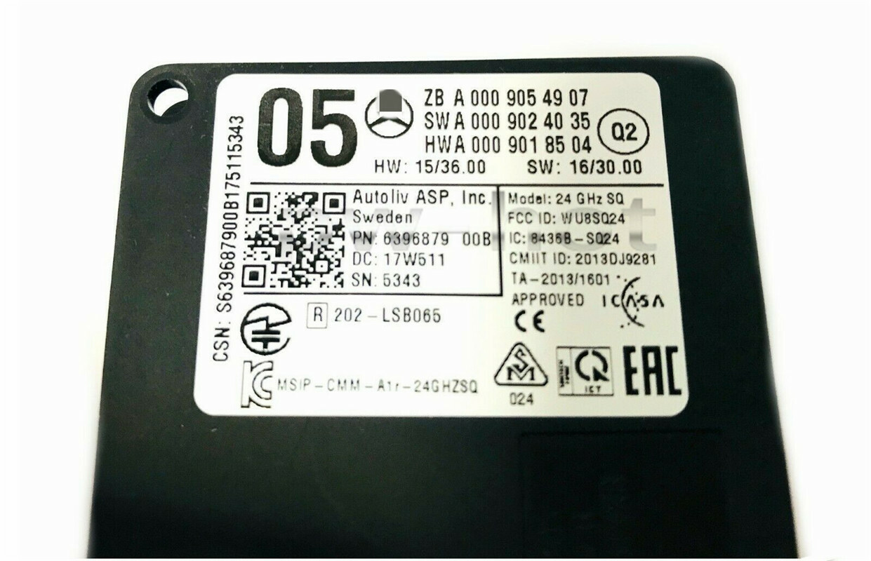 OE# Blind Spot Radar Sensor Object Warning Module For Mercedes ...