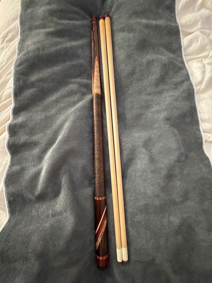 Miltonio One-of-a-Kind Pool Cue "Saturn Rings" Quilted Maple Butterfly ...