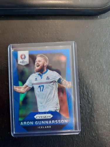 2016 Panini Prizm UEFA Euro Blue Aron Gunnarsson Iceland 013/249 #112 ...