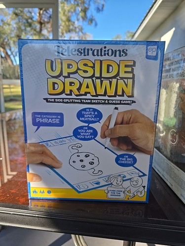 Telestrations Upside Drawn-The Side-Splitting Team Sketch Guess Game-NISB! | eBay