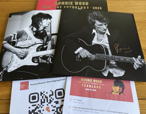 Ronnie Wood SIGNED Fearless LP Vinyl Cover EXACT PHOTO PROOF The ...