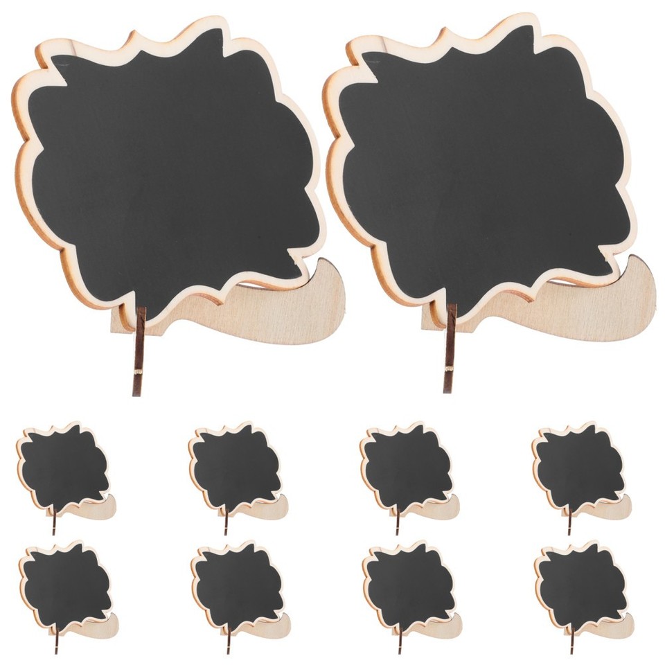 10 Pcs Small Blackboard Tabletop Chalkboard Labels Signs for Food ...