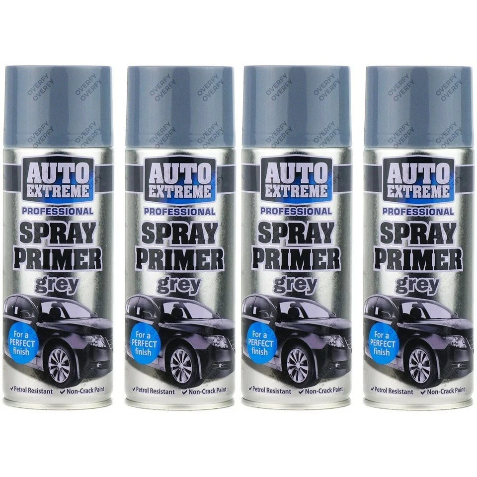 4x Grey Primer Spray Paint 400ml | eBay UK
