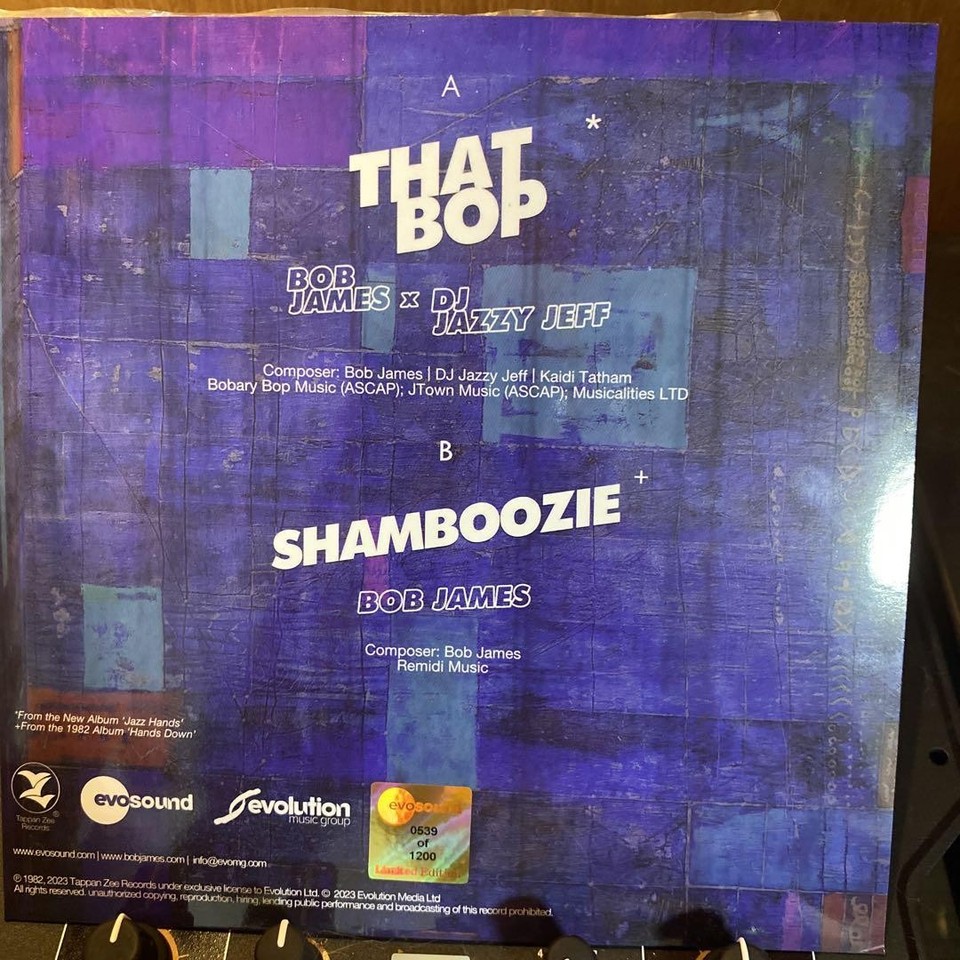 Bob James DJ Jazzy Jeff That Bop Hip Hop 12" Vinyl Record Used | eBay