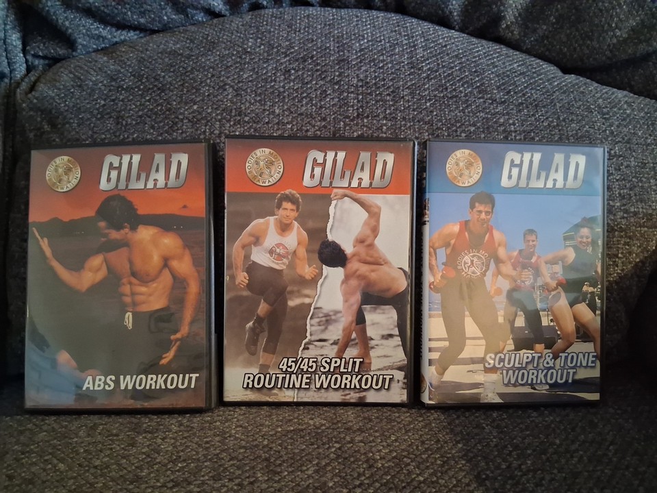 Lot of 12 Workout DVDs including 11 Gilad Janklowicz DVDs & 1 Ada ...