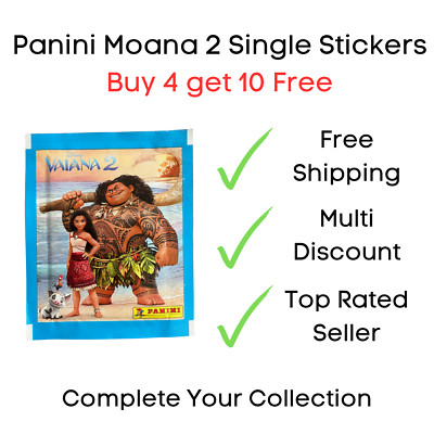 Panini Moana 2 Single Stickers - Buy 4 Get 10 Free Pick your Stickers ...