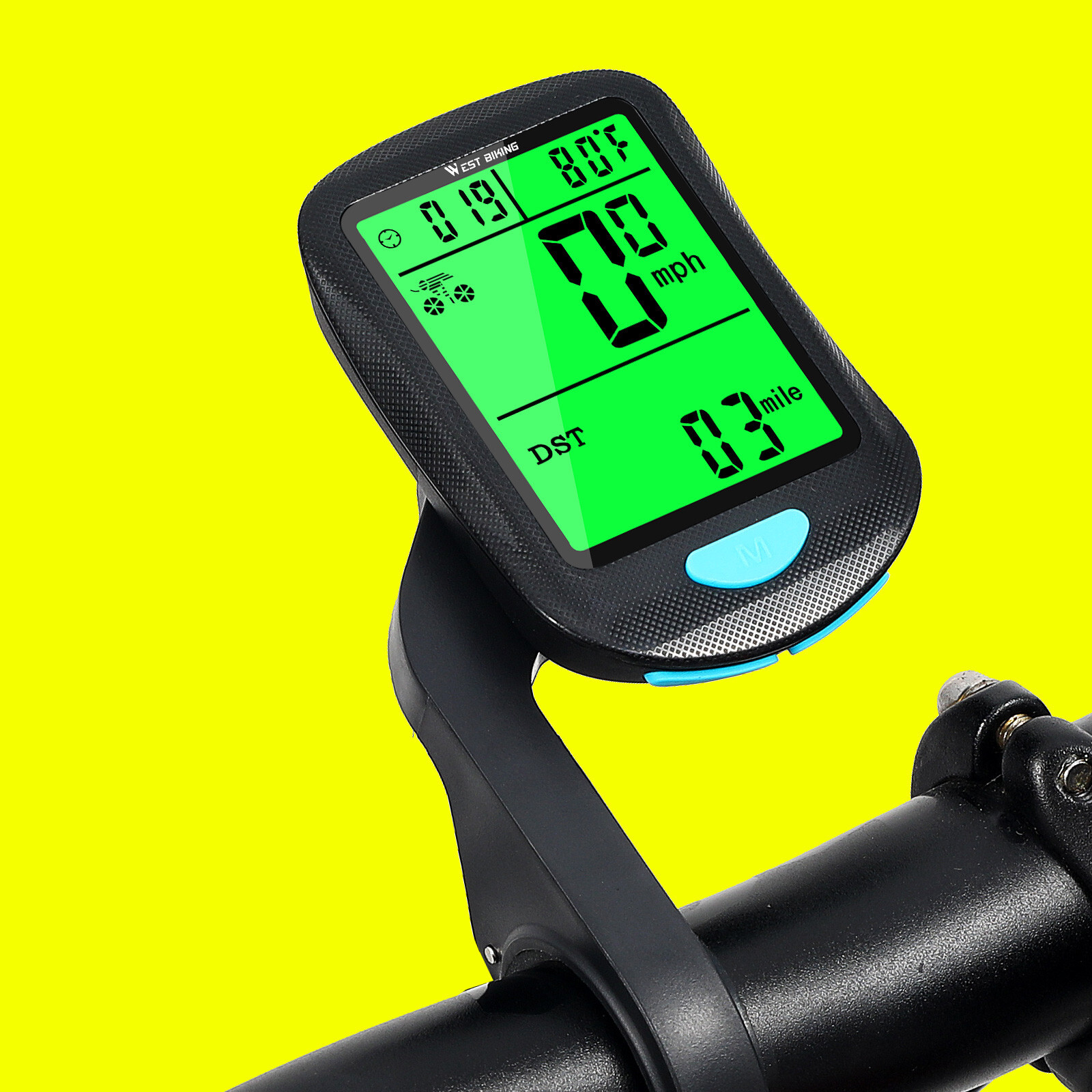 WEST BIKING Wireless Bicycle Computer Waterproof LED Bike Speedometer ...
