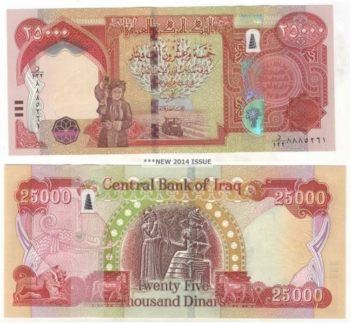 25000 Iraqi Dinars UNC IRAQ DINAR New Dinar Iraq Uncirculated IQD 2020 ...