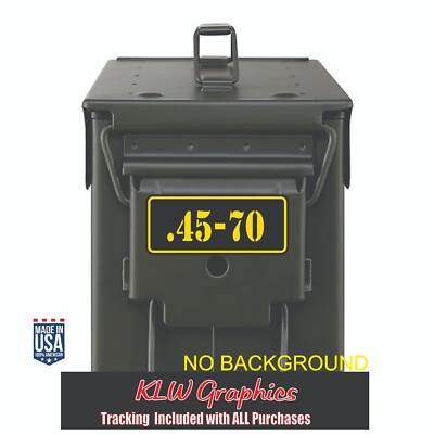.45-70 Ammo Can Box Decal Gun Hunting CALIBER Vinyl Decal Sign Range | eBay