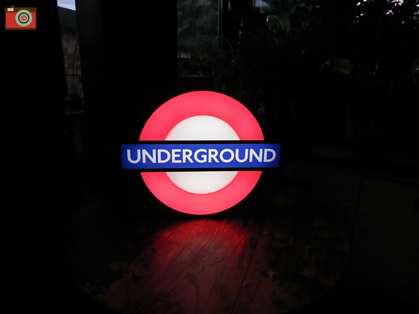 LONDON UNDERGROUND SIGN LIGHT BOX. LED Battery / USB Power. 15 Station ...
