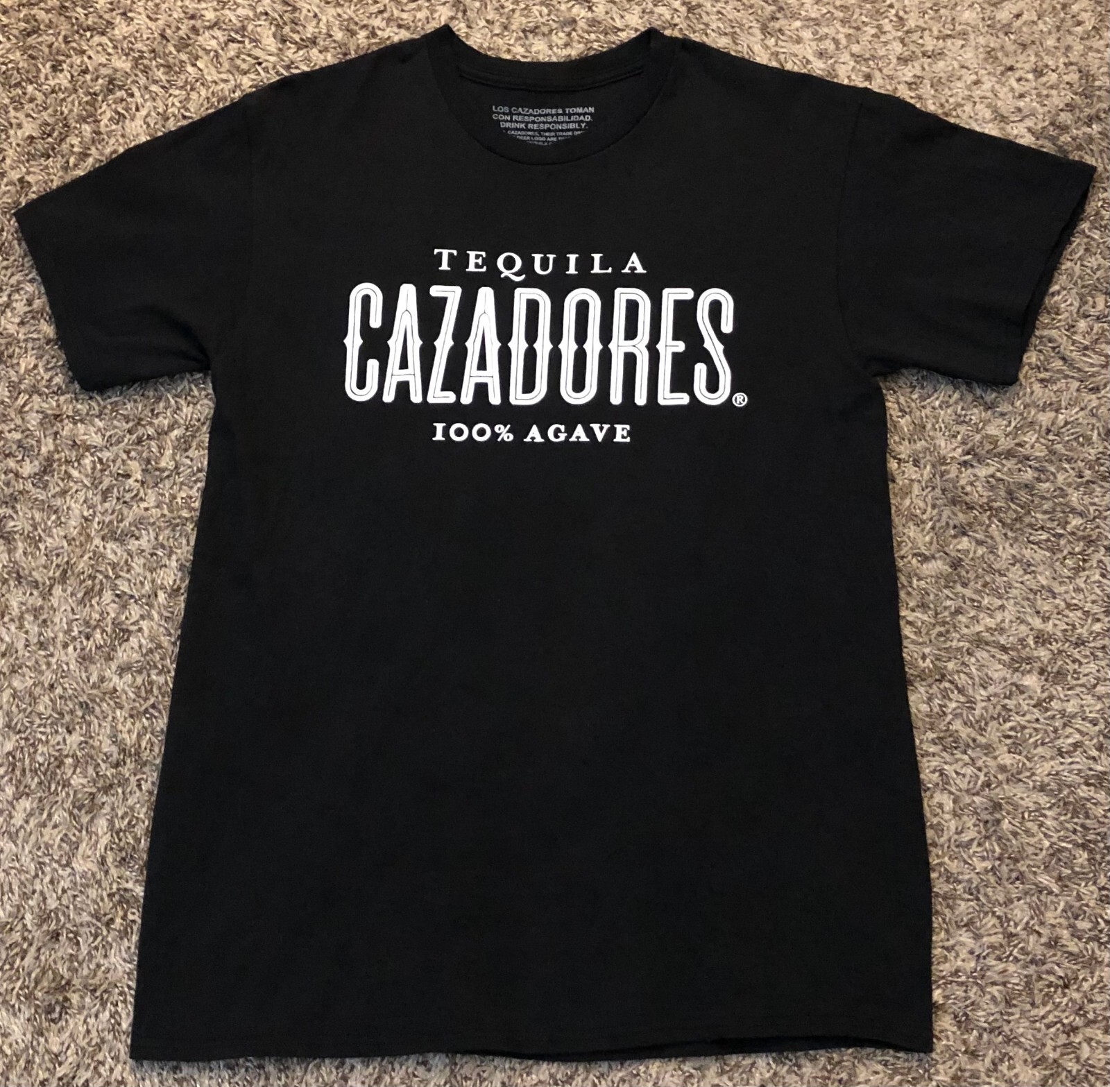 Cazadores Official 100% Agave Tequila Men's Black T-S… - Gem