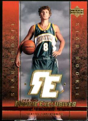 Luke Ridnour Rookie Card 2003-04 Upper Deck Rookie Exclusives Jerseys # ...