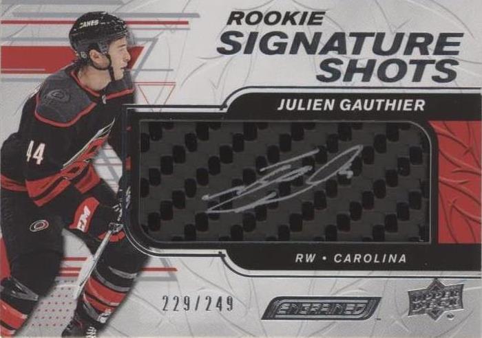 2019-20 Upper Deck Engrained - Rookie Signature Shots Julien Gauthier # ...