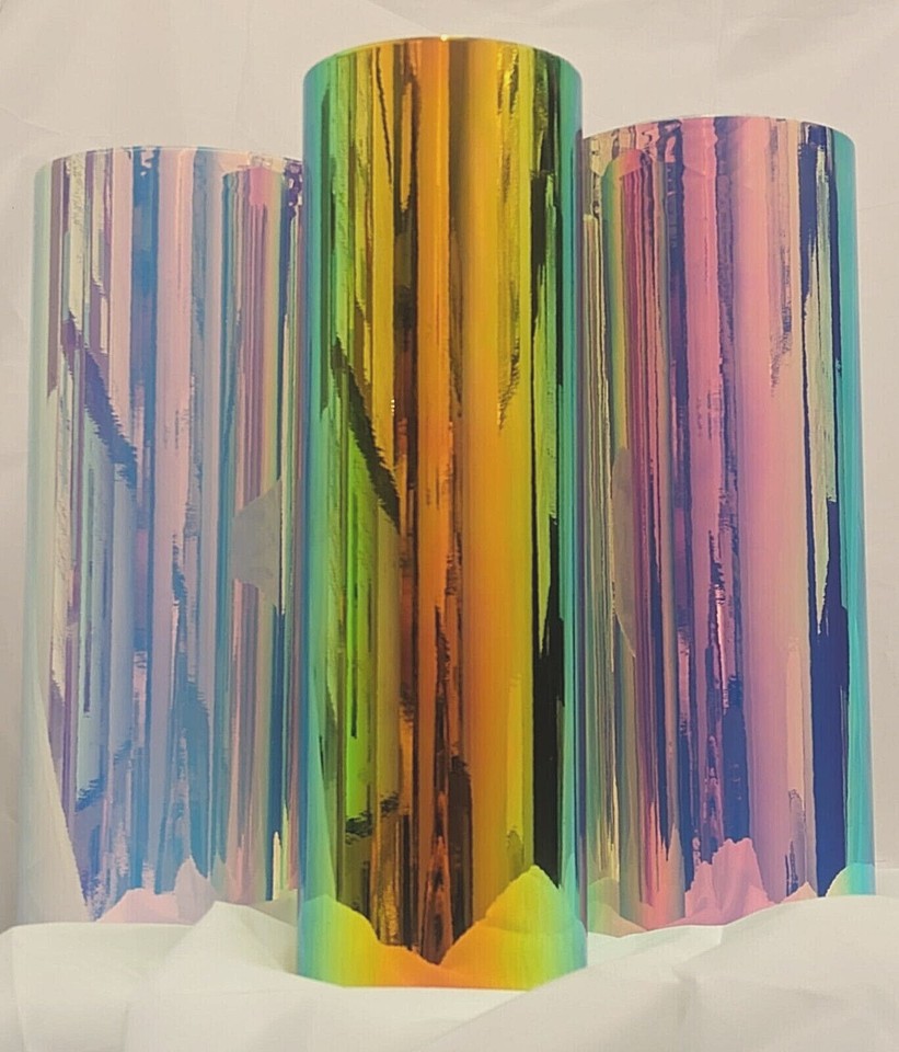 Holographic OPALS PSV Permanent Self Adhesive Sticker Craft sign Vinyl ...