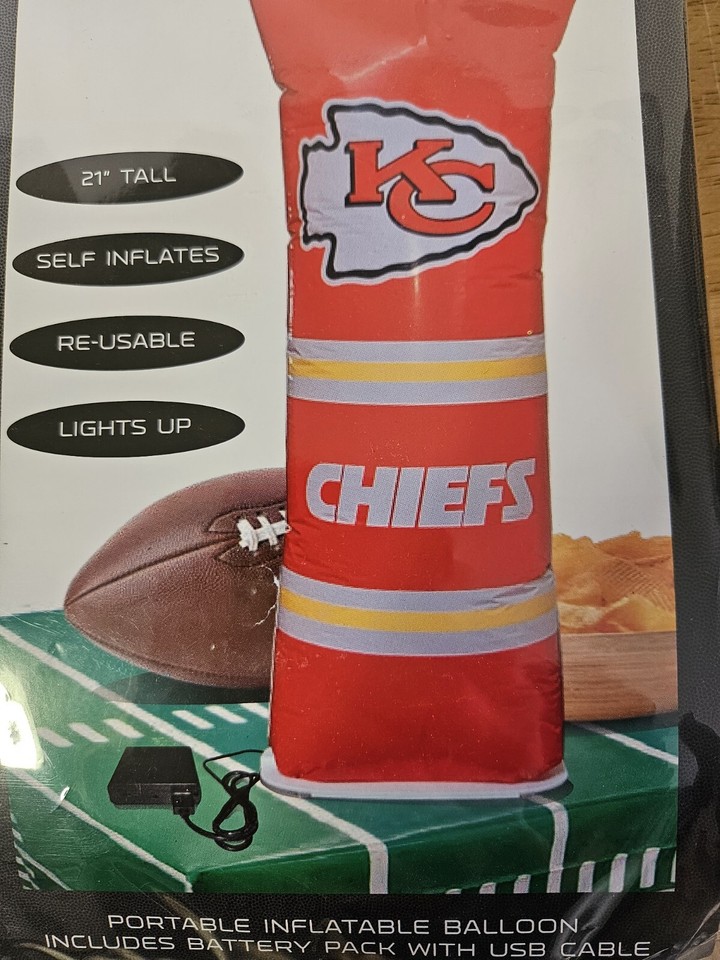Kansas City Chiefs Large Cup And Tabletop Inflatable New | eBay