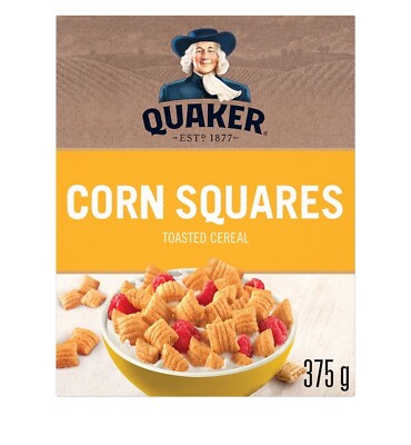 Quaker, Corn Squares, Toasted Cereal, 375g/13oz X 3 Boxes ( 3Pack) | eBay
