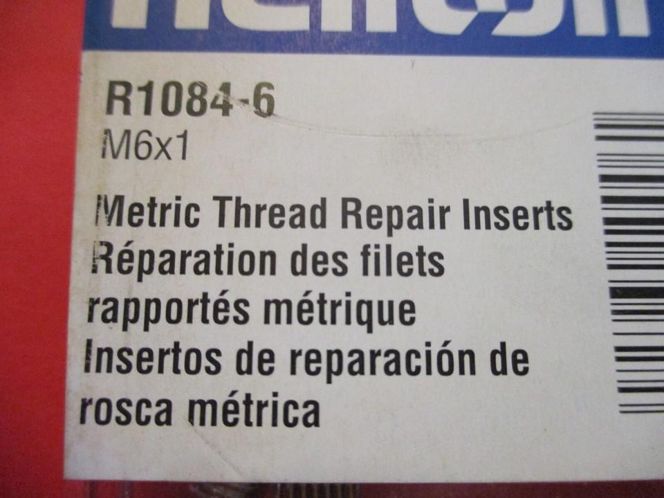 2 Packs - HeliCoil R1084-6 M6x1 Metric Thread Repair Inserts 12PACK NEW ...