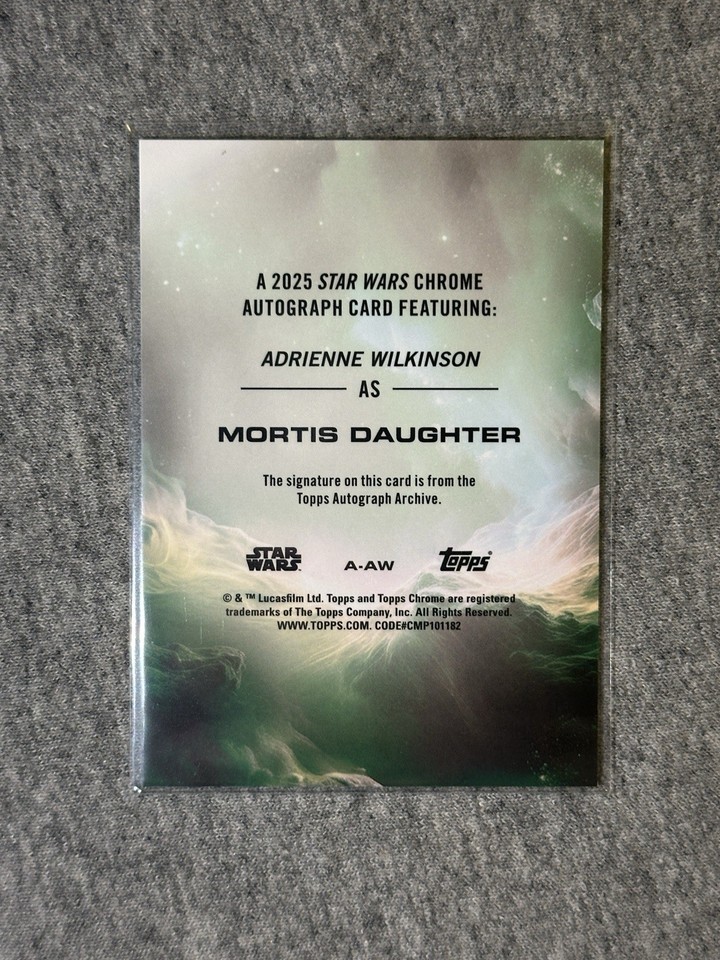 2025 Topps Chrome Star Wars Mortis Daughter Refractor Auto | eBay