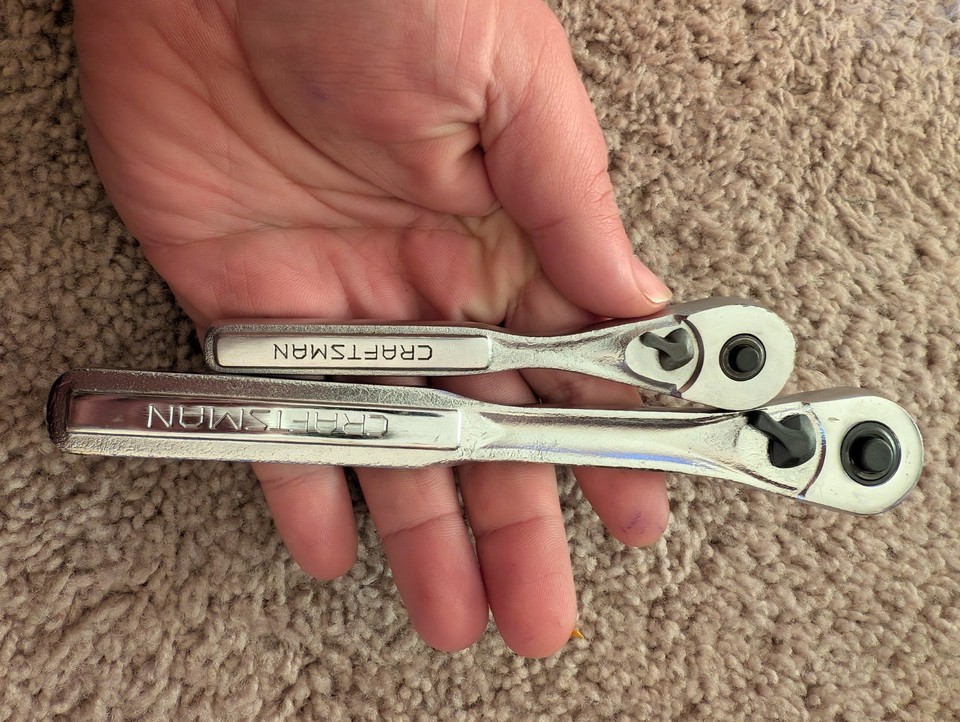 Craftsman 2Pc USA 1/4"-VH-44807 & 3/8"-KU-44808 Ratchet Set | eBay