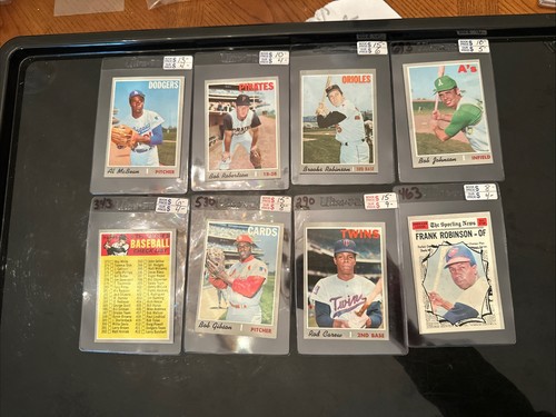 1970 (8) STAR & High # Lot Topps Set Break Baseball Cards Starter Set ...