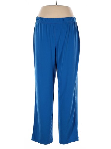Susan Graver Women Blue Casual Pants L Petites | eBay