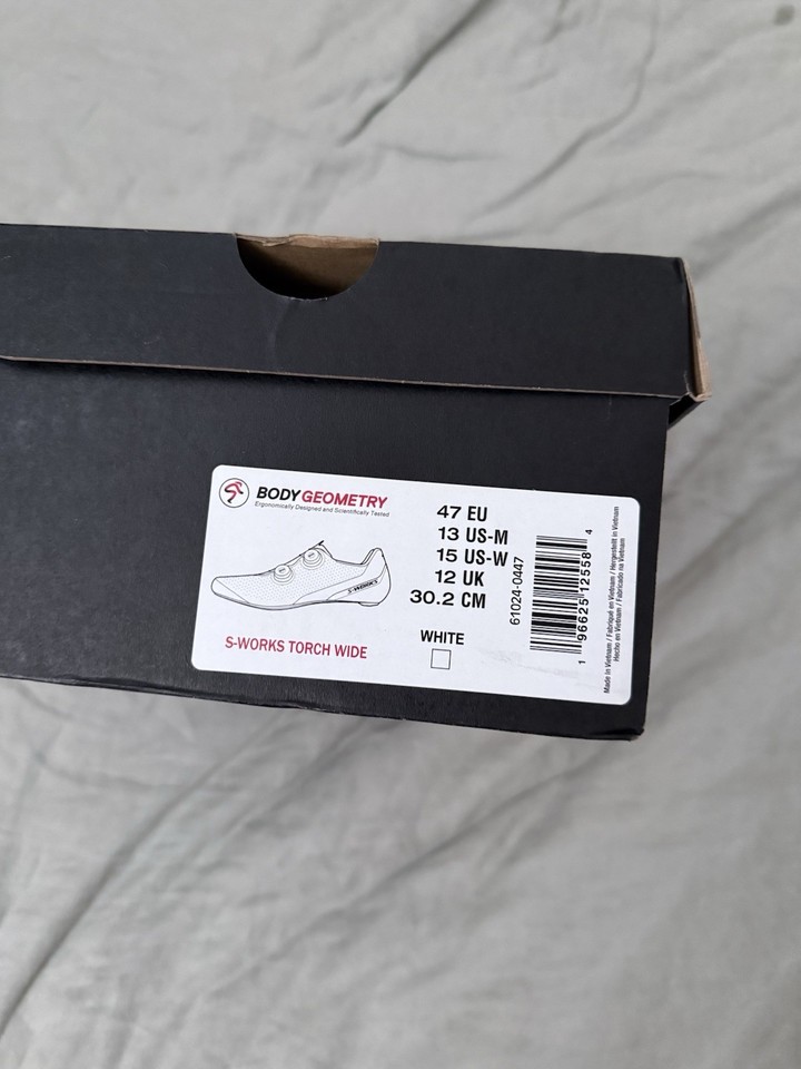 S-Works Torch Road Cycling Shoes Wide Fit EU 47 UK 12 | eBay UK