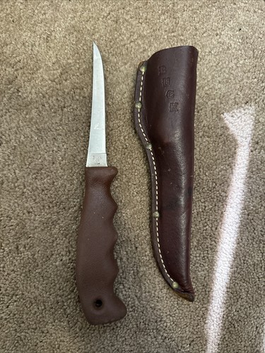 Buck 125 Fillet Knife w/ Plastic Sheath - Made in USA - 4" Blade - 10 ...