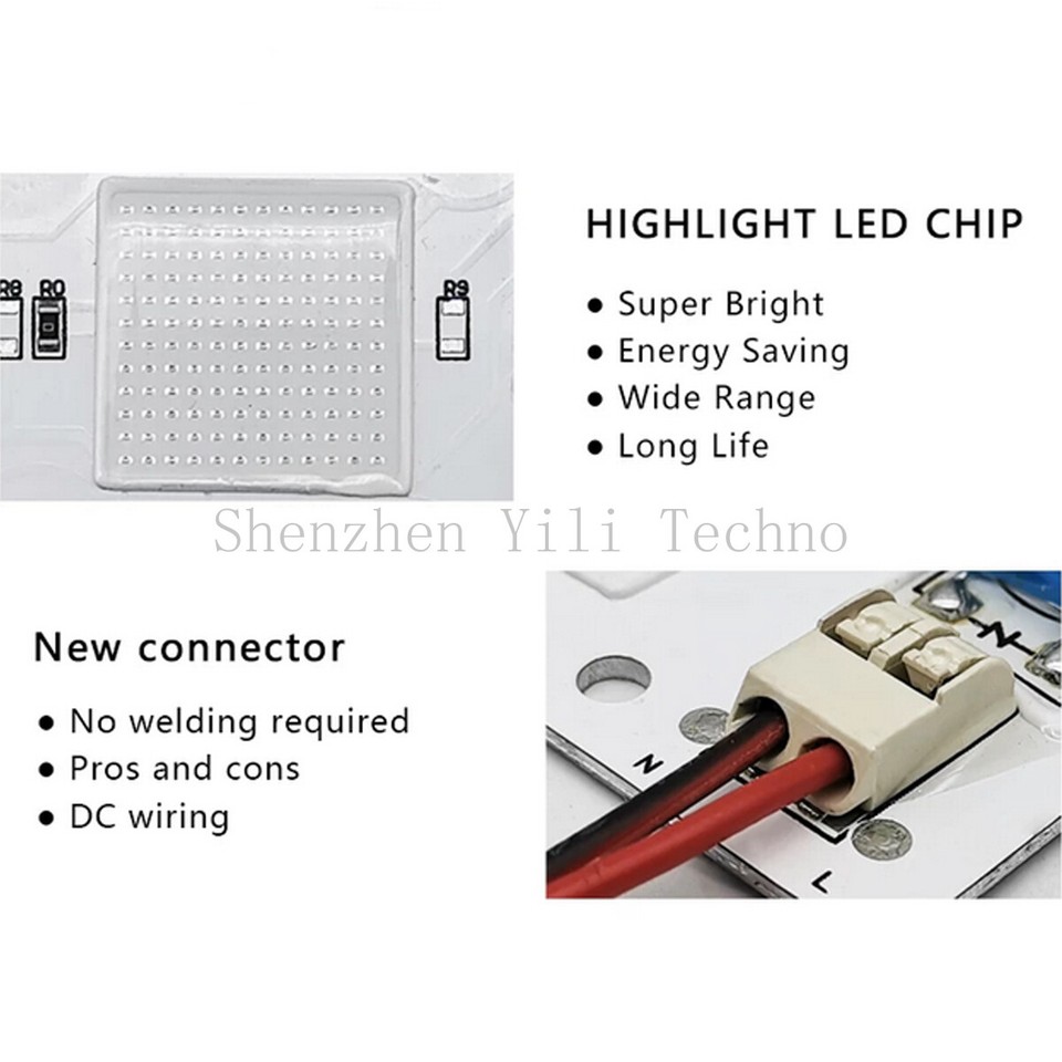 Driverless 50W 395-400nm UV COB LED Chip Smart IC 110/220V No welding ...