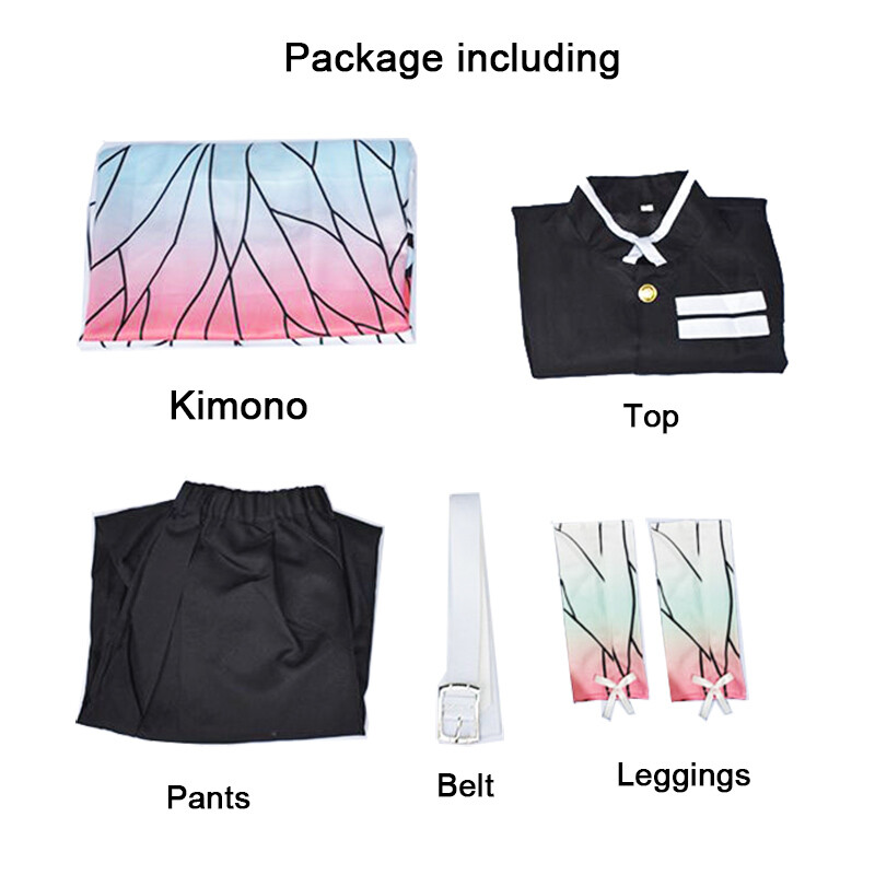 Demon Slayer Kimetsu No Yaiba Kochou Shinobu Kimono Cosplay Costume ...