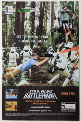 Star Wars Battlefront Print Ad Game Poster Art PROMO Original PS2 Xbox ...