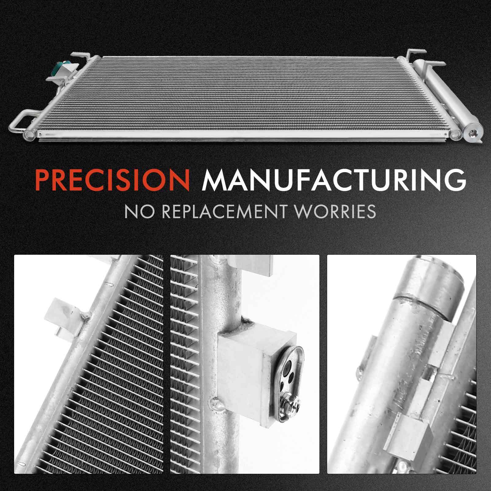 New Aluminum Radiator & AC Condenser Cooling Kit for Hyundai Veloster ...