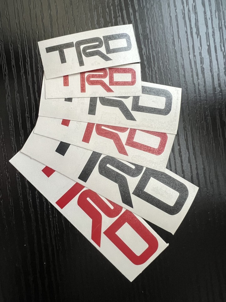TRD Vinyl Decal for Toyota Truck Tacoma Tundra 4runner Camry Rav4 ...