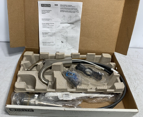 Delta 592-SS-DST Addison Single Handle Lavatory Stainless Faucet ...