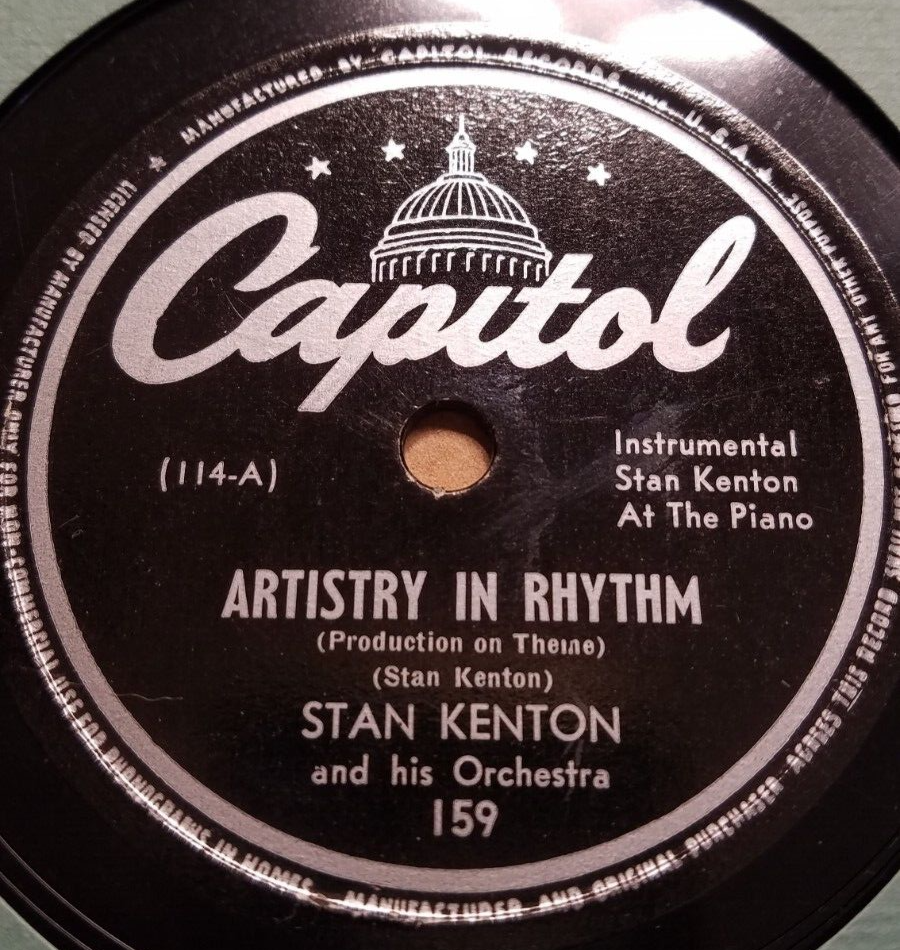 78RPM Capitol 159 Stan Kenton - Eager Beaver / Artistry in Rhythm ...