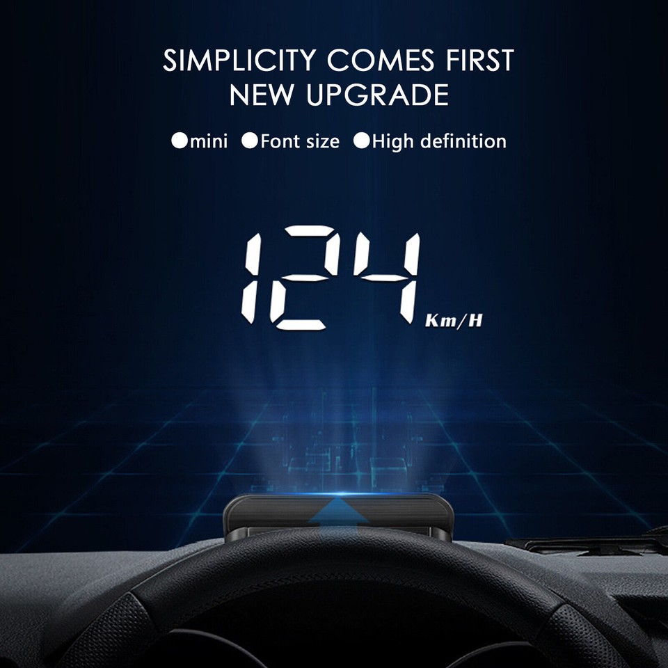 Car Glass HUD Digital Speedometer Projector Head Up Display OBD2 ...