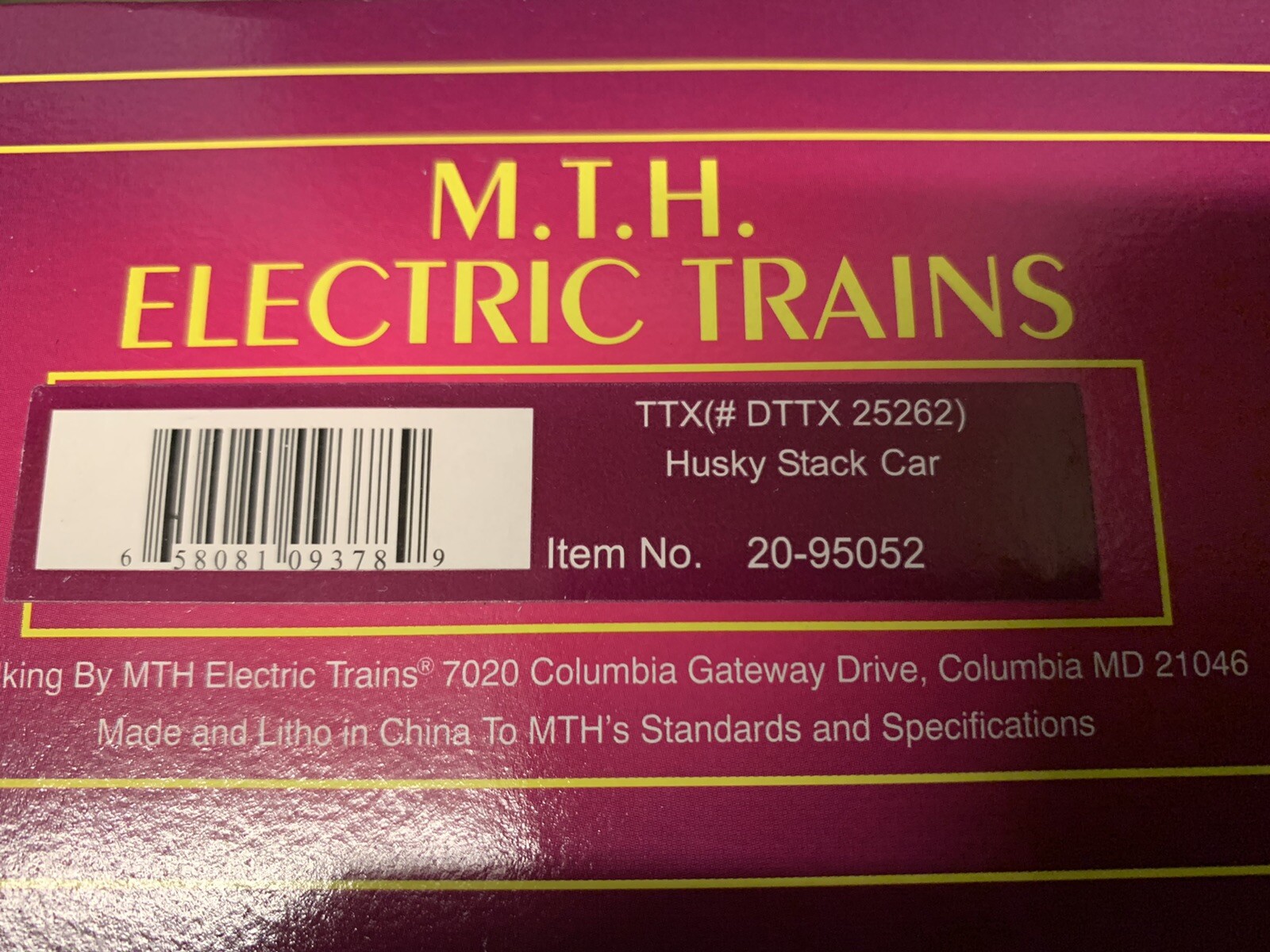 MTH PREMIER TTX HUSKY STACK CAR 20-95052! O SCALE DOUBLE TWIN ...
