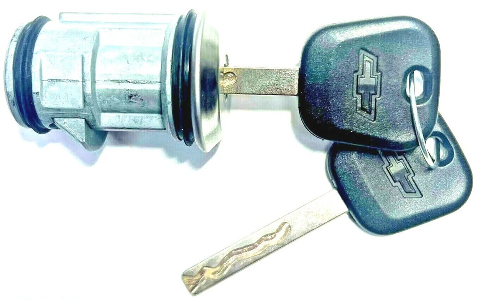 For Chevy GM Spare Tire Lock Key Cylinder Assembled 2 Chevy logo Keys ...