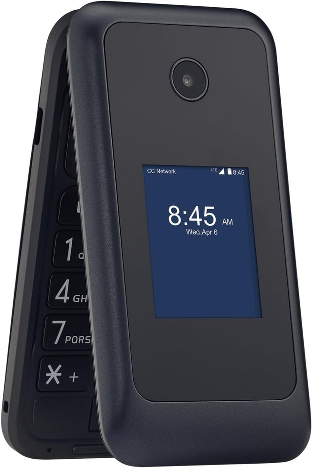 Consumer Cellular Verve Snap Flip Phone 8GB 4G LTE Black - New Sealed ...
