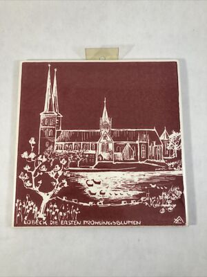 Lübeck Wall Decor Ceramic Art Tile Alfred Evers Artwork The First ...