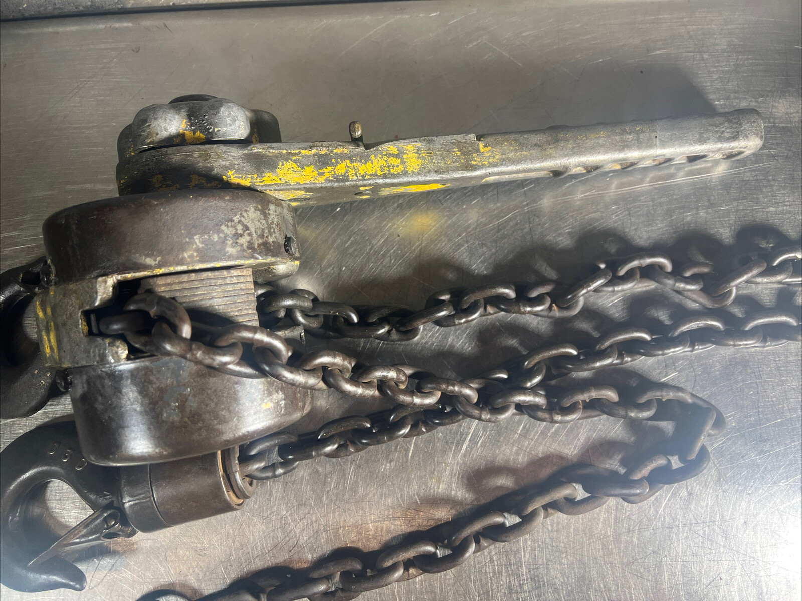 Tugit 1 Ton Ratchet Chain Hoist Come-A-long Winch Rigging. Item ID #3 ...