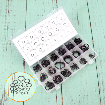 Internal and external 225pcs Circlips Circle clips C-Clip snap ring ...