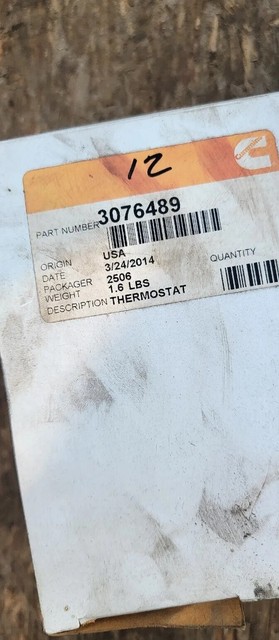 Genuine Cummins 3076489 180deg Thermostat for sale online | eBay