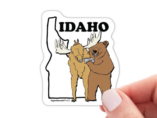 Idaho Sticker State Map Decal ID Vacation Bumper Stickers Laptop ...