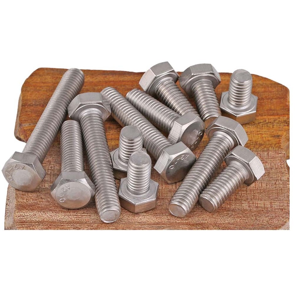 M10 x 1.25 Fine Thread Stainless Steel Hex Head Bolts Hexagon Cap ...