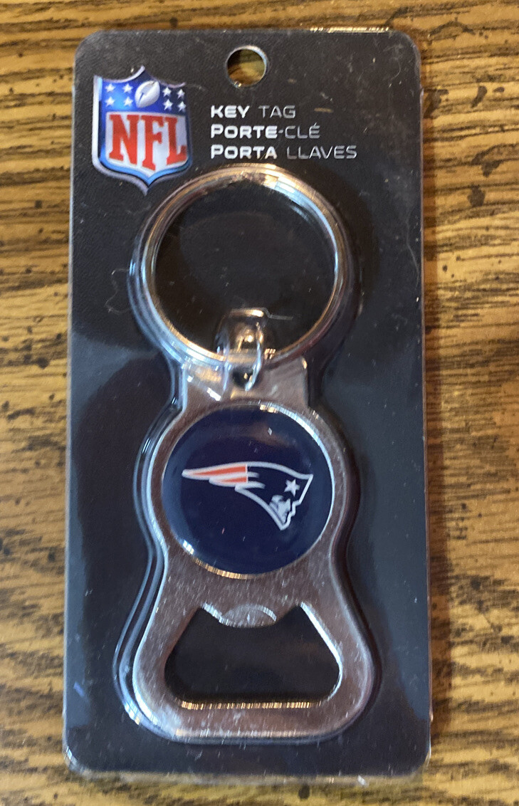 New England Patriots Brand New Bottle Opener Key Chain Tag | eBay