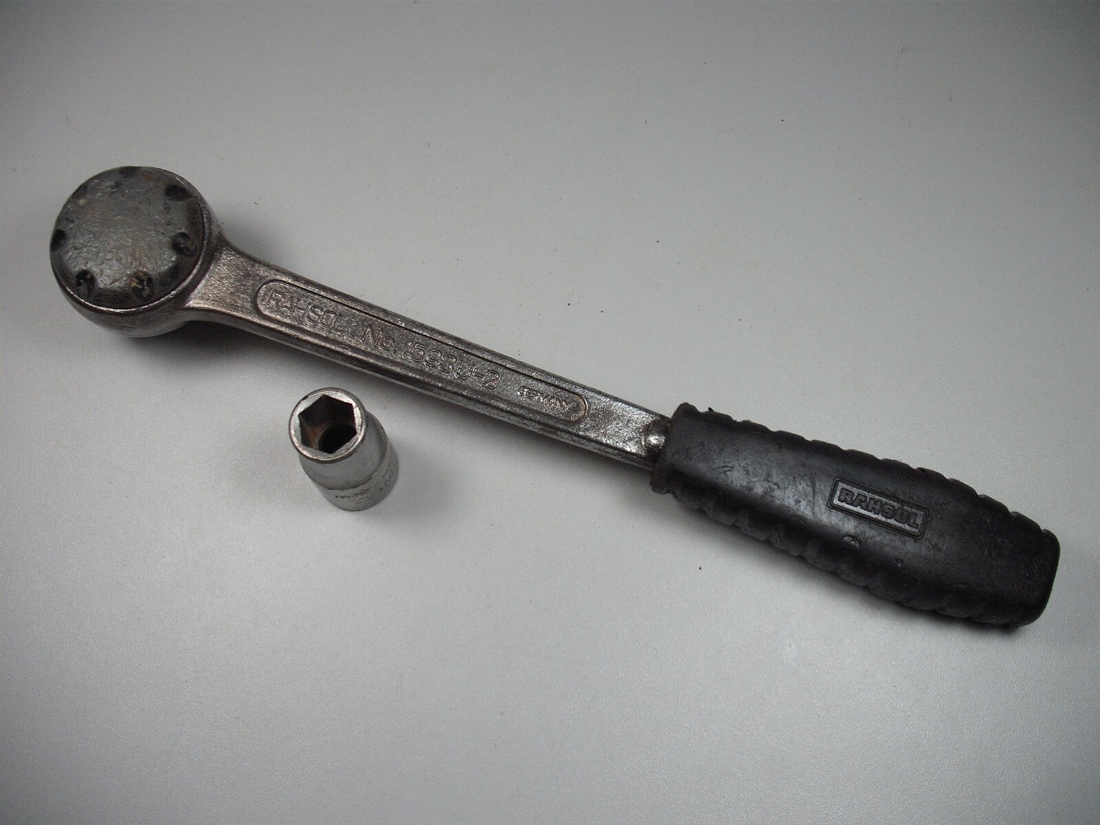 Set RAHSOL No.1593U-1 Reversible Ratchet+RAHSOL No.15 Socket 1/2" Drive ...