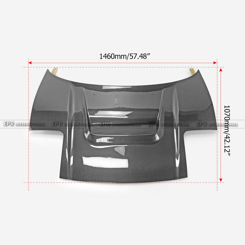 For Honda 91-01 NSX NA1 R Type Front Vented Hood Carbon Fiber Bootlid ...